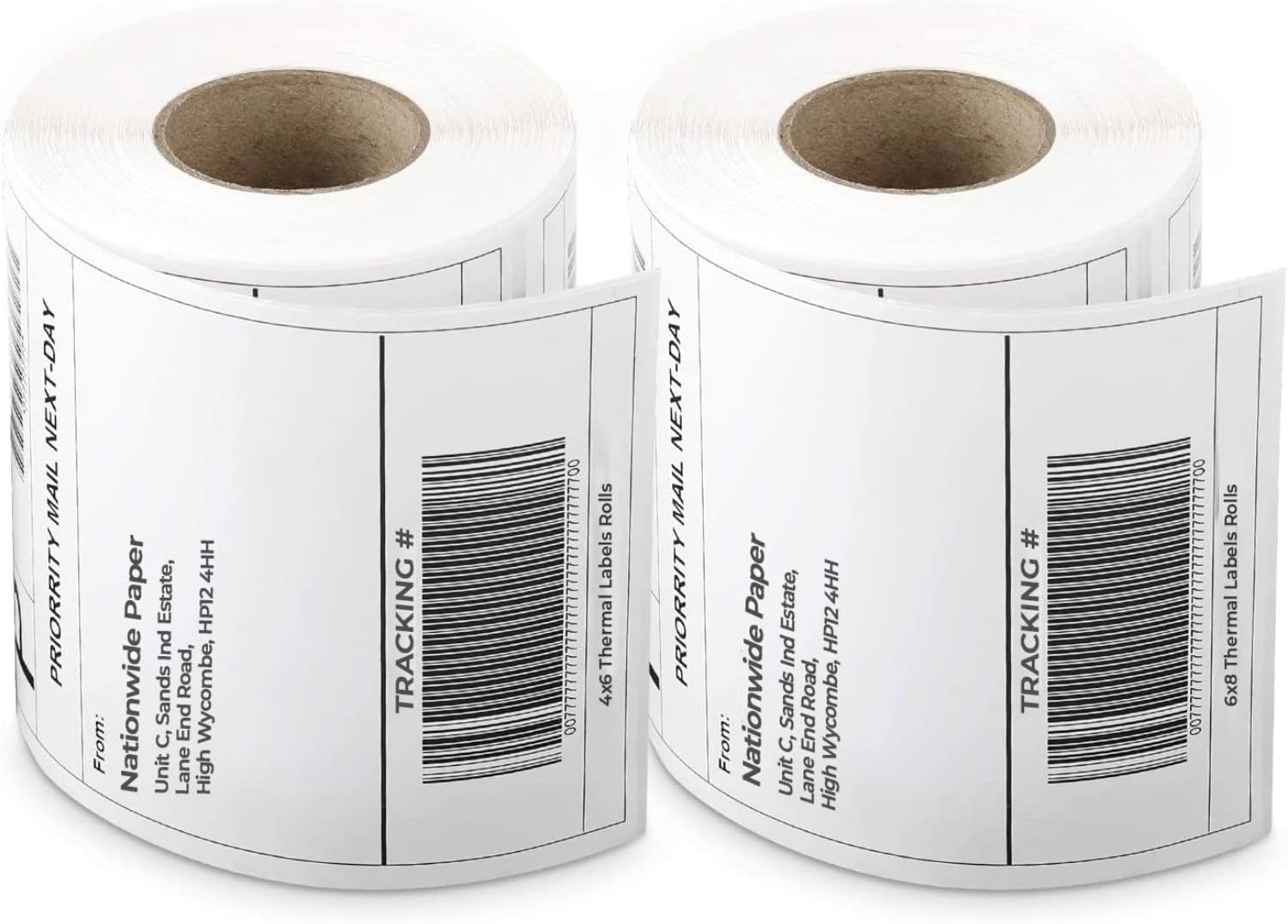 Thermal Labels 6x4" - Pack of 8, 1000/Roll | Nationwide Paper